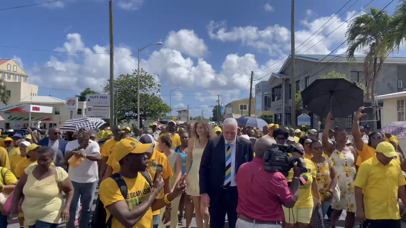 “A Walk For Democracy” Supporters Rally Alongside Chastanet ...